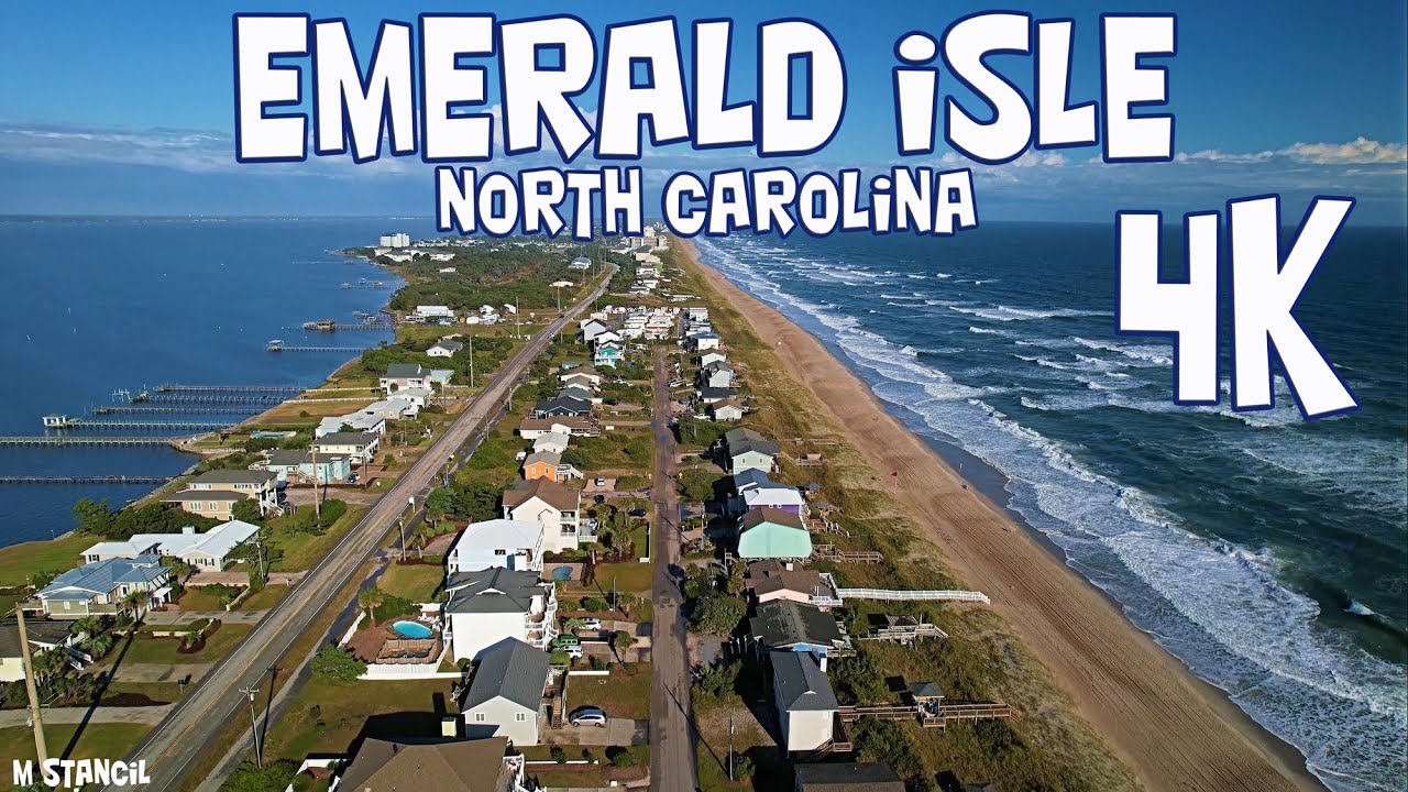 Emerald Isle North Carolina 4K (DJI Mavic Air 2S Drone Footage) Stunning Shots of Indian Beach ...