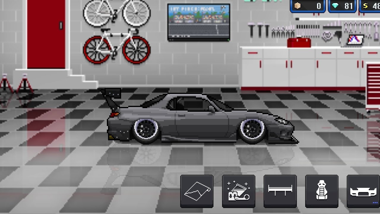 Mitsubishi GTO build- pixel car racer - YouTube