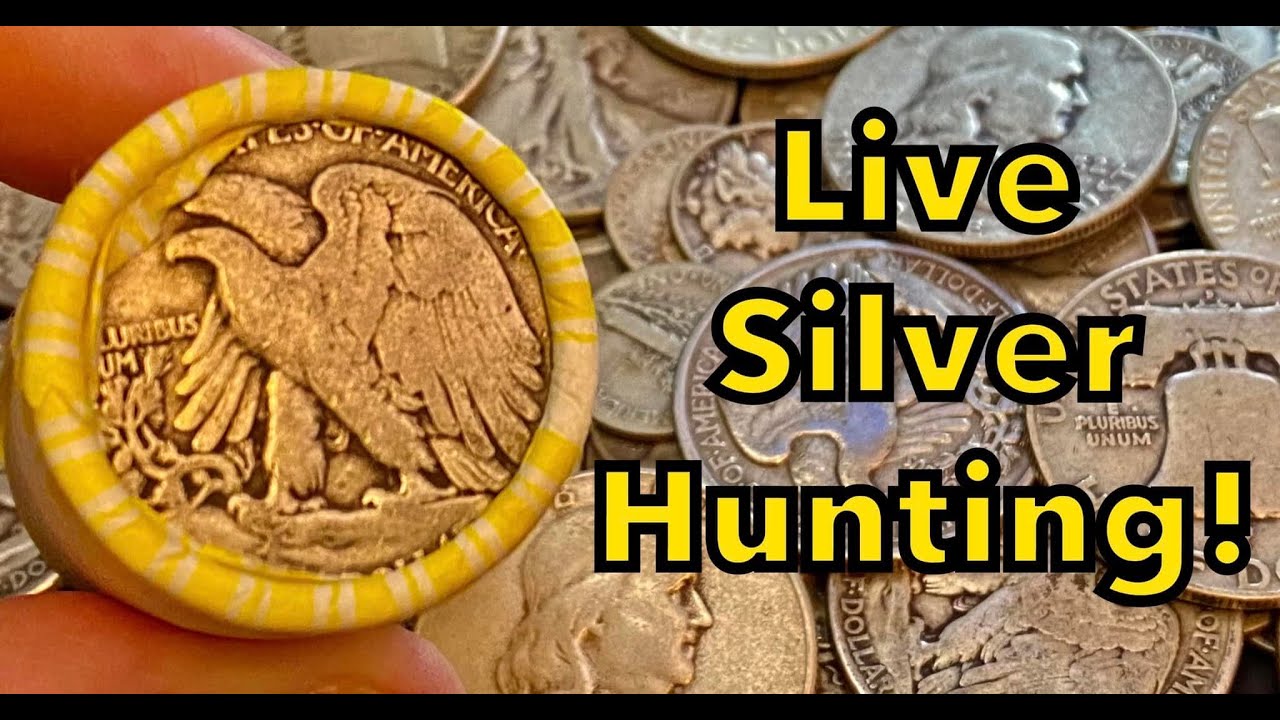 Live Coin Roll Hunting For Silver! Half Dollar Boxes! - YouTube