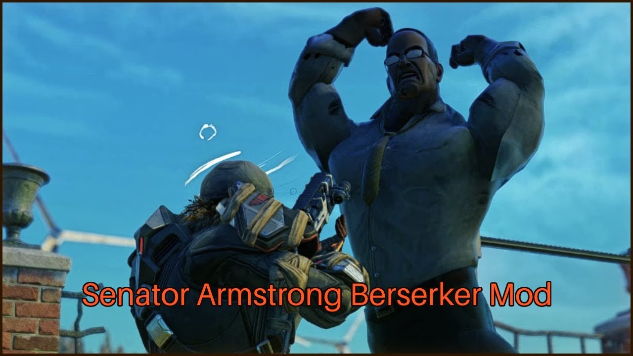 Senator Armstrong Berserker Mod for Xcom 2(April Fools) - YouTube
