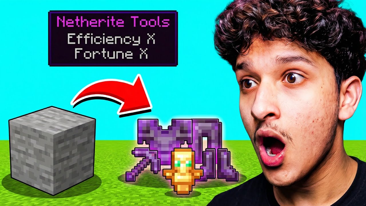 Minecraft, But STONE Gives OP LOOT 😱🔥 (INSANE MOD!) - YouTube