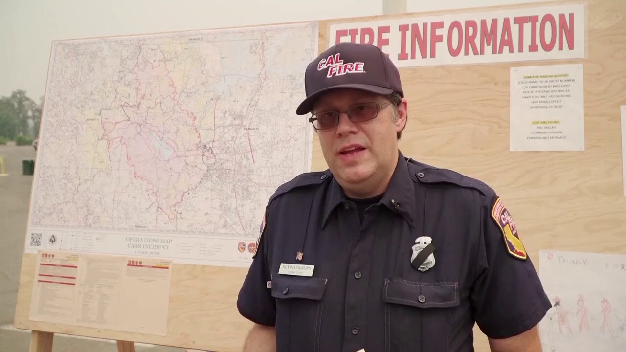 Carr Fire: Monday update from CalFire in Redding - YouTube