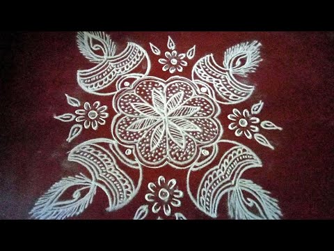 Diwali special vilakku kolam /karthigai deep muggulu rangoli design ...