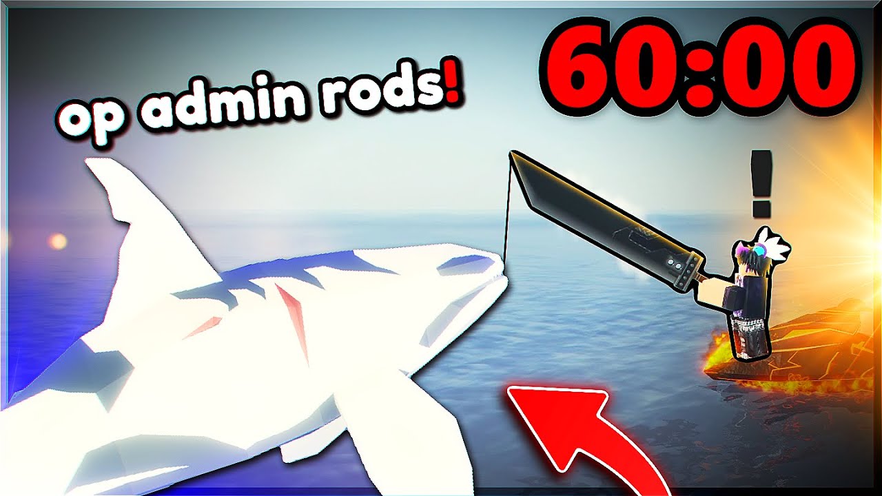 CAN WE CATCH EVERY SECRET IN 1 HOUR USING OP ADMIN RODS IN FISCH? - YouTube