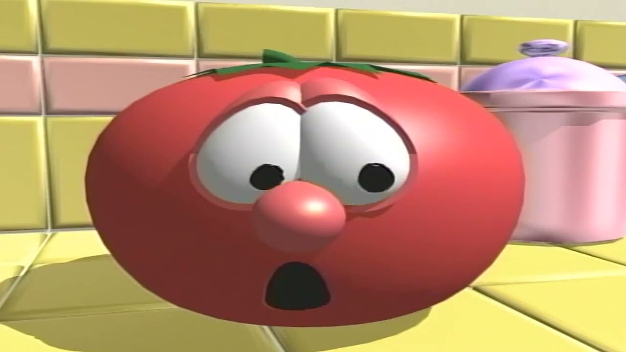 VeggieTales Characters Recite the Beginning of the SpongeBob Theme Song ...