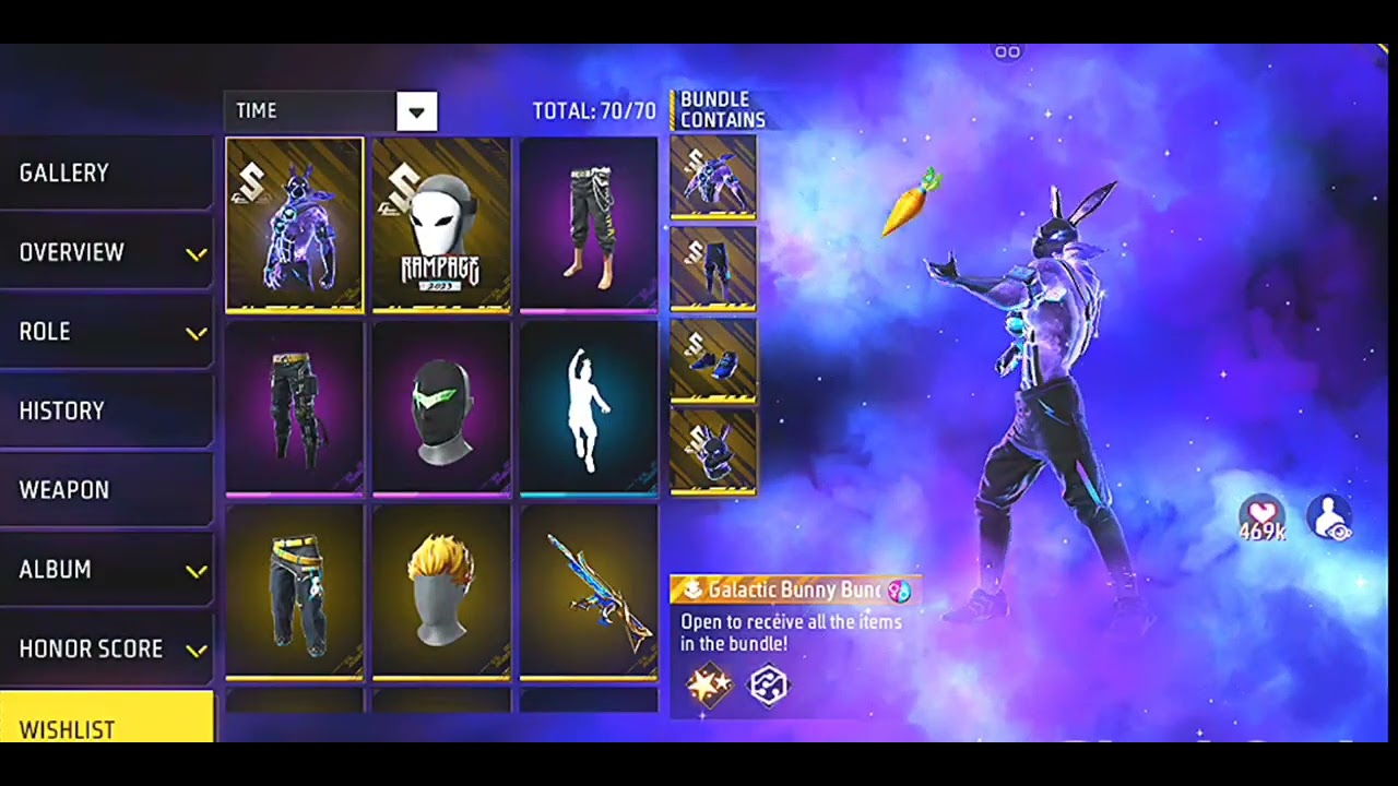Free fire max #new galactic bunny bundle🔥 - YouTube