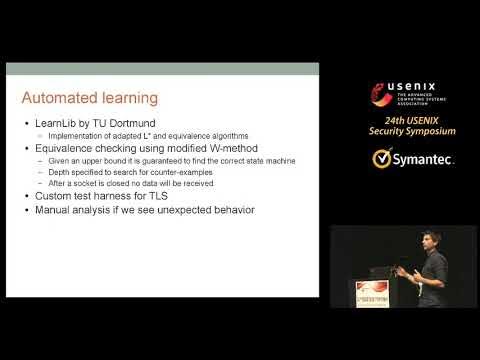 USENIX Security '15 - Protocol State Fuzzing of TLS Implementations - YouTube