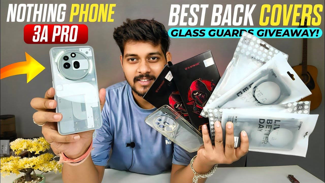 nothing phone 3a pro best back covers and glass guard unboxing and ...