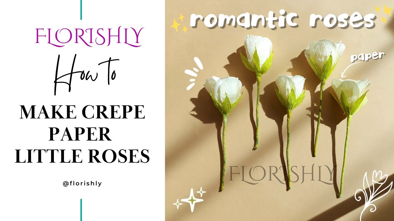 How to Make Beautiful Roses from Crepe Paper - YouTube