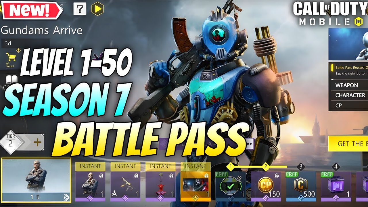 *NEW* Season 7 Battle Pass (2025) Tier 1-50 Unlocked All Free & Paid ...