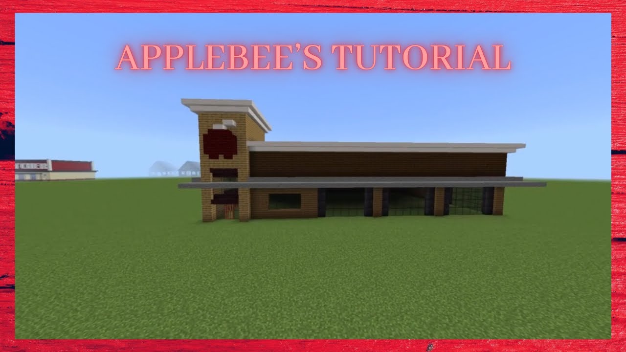 Minecraft Tutorial: How To Make Applebee's! (New Version) - YouTube