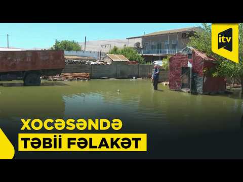 Xocəsən gölü daşdı, insanların evlərinə və təsərrüfatlarına zərər dəydi