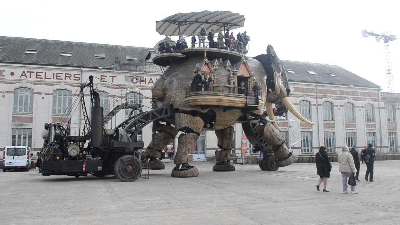JING Chen Elephant machine in Nantes France 28032013 - YouTube
