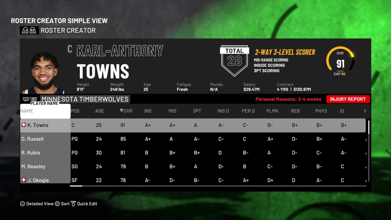 NBA 2K Roster Review (1/5/21) - YouTube