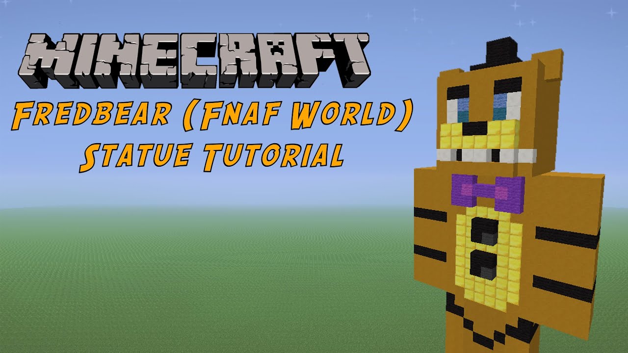 Minecraft Tutorial: Fredbear (FNAF World) Statue - YouTube