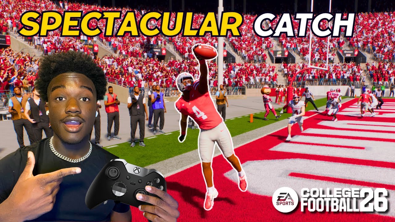 How to One Hand Catch in College Football 26! - YouTube