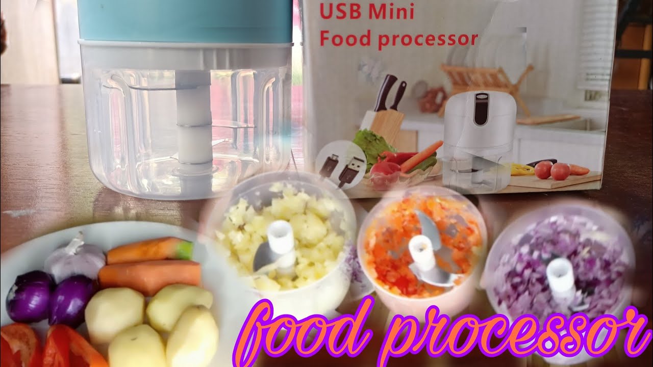 USB MINI FOOD PROCESSOR PRODUCT REVIEW GATCHAMAZING VLOG - YouTube