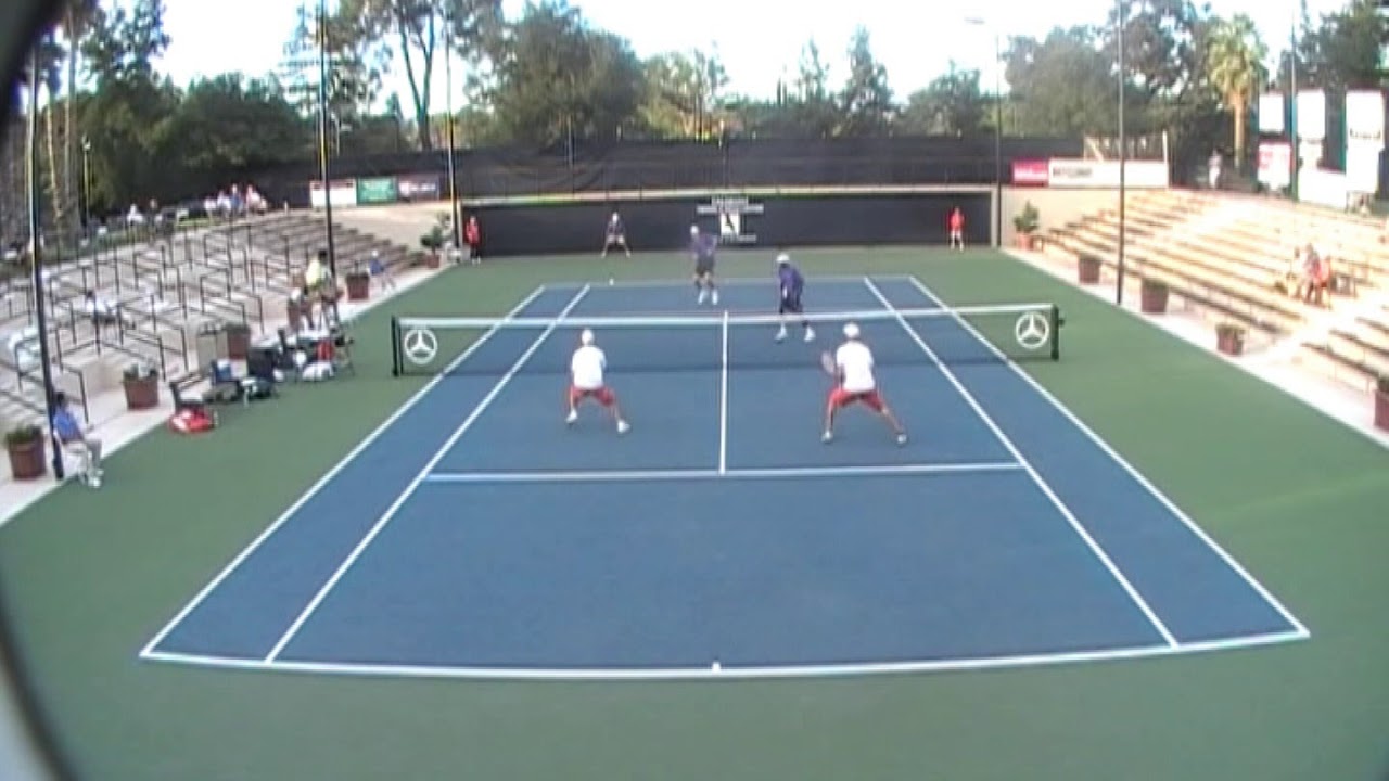 Dann & Brian Battistone competing with two-handled tennis rackets - YouTube