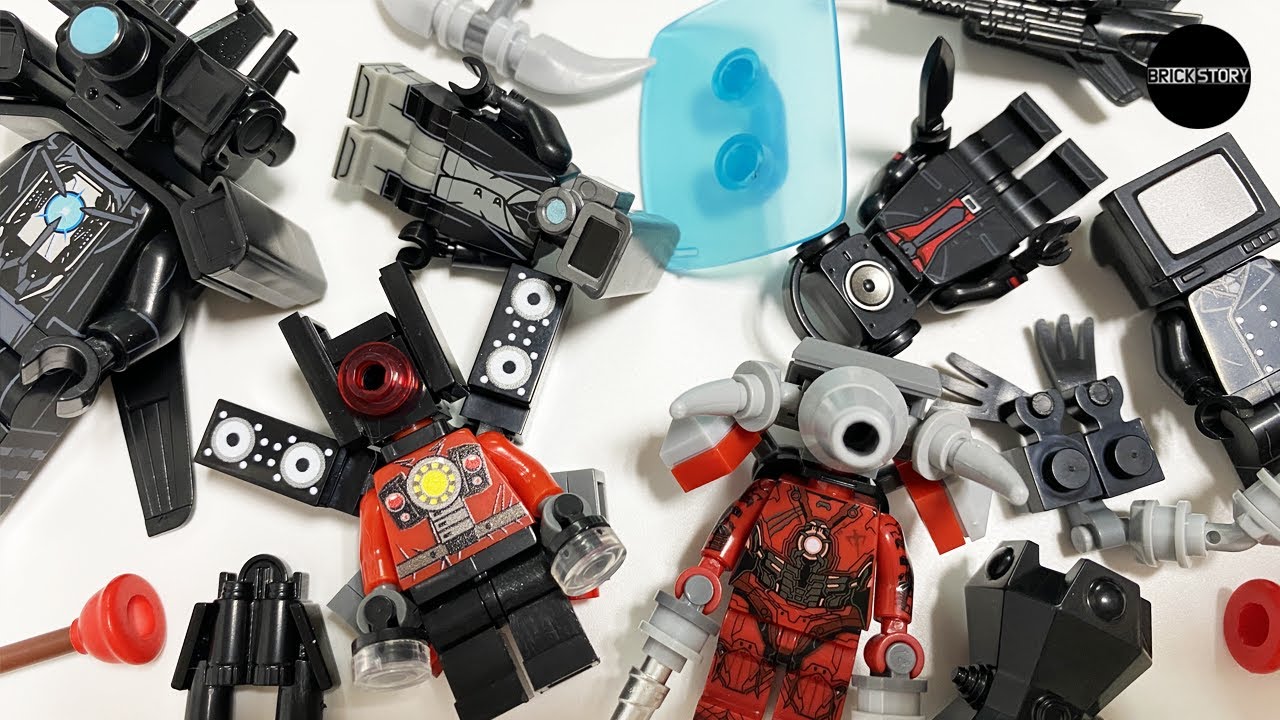 LEGO Skibidi Toilet | Titan Drillman | Titan Speakerman Unofficial Lego ...