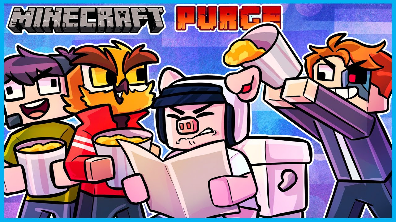 Minecraft Purge but my friends try to ruin everything… - YouTube