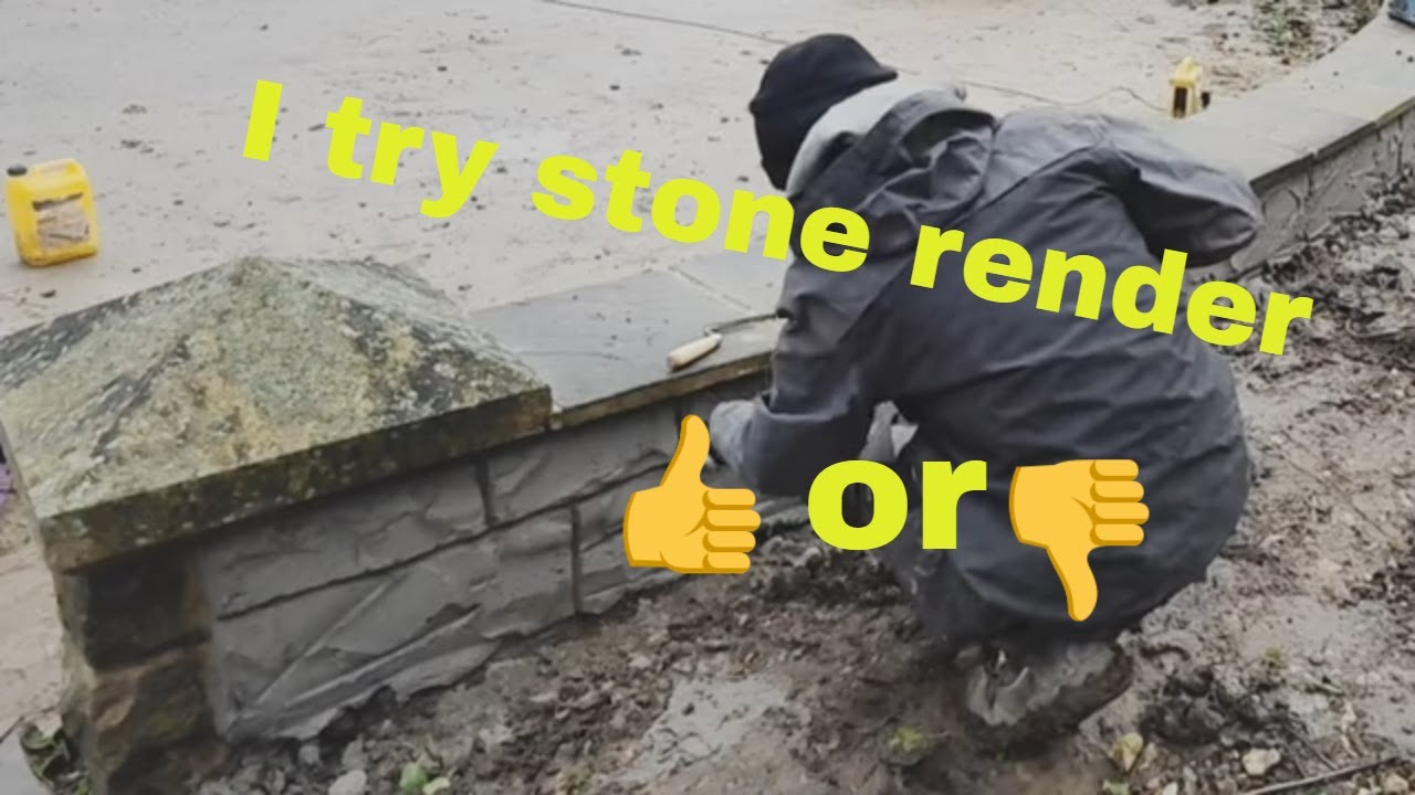 Trying out stone affect rendering - YouTube