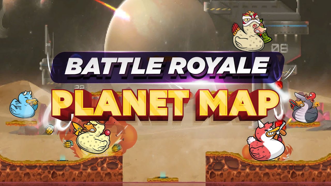 Duckie Land 2D Battle Royale Planet Map - YouTube