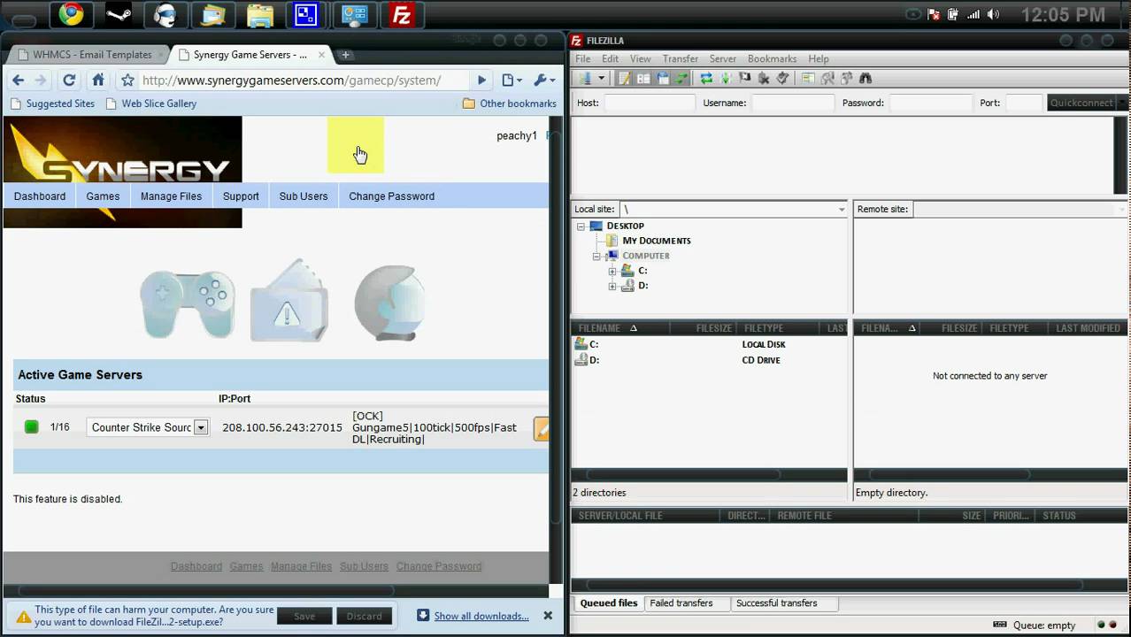 How to access your game servers FTP. - YouTube