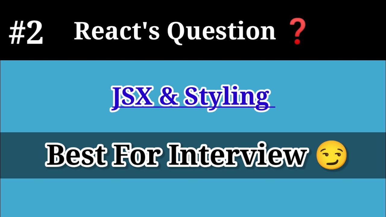 #2 React's Questions Best For Interview Part 02 #react #interview #html ...