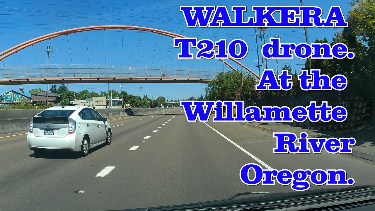WALKERA T210 mini drone at the Willamette River, Milwaukie Oregon ...