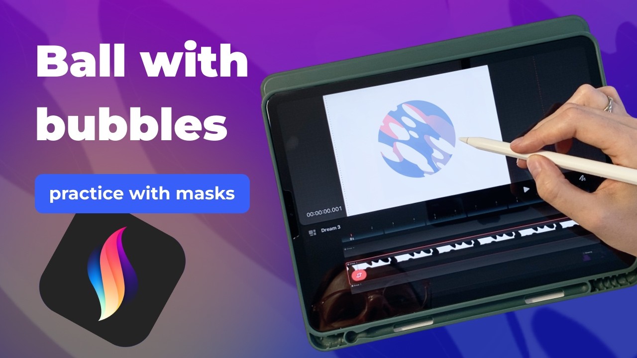 Impressive bubble animation effect in Procreate Dreams - YouTube