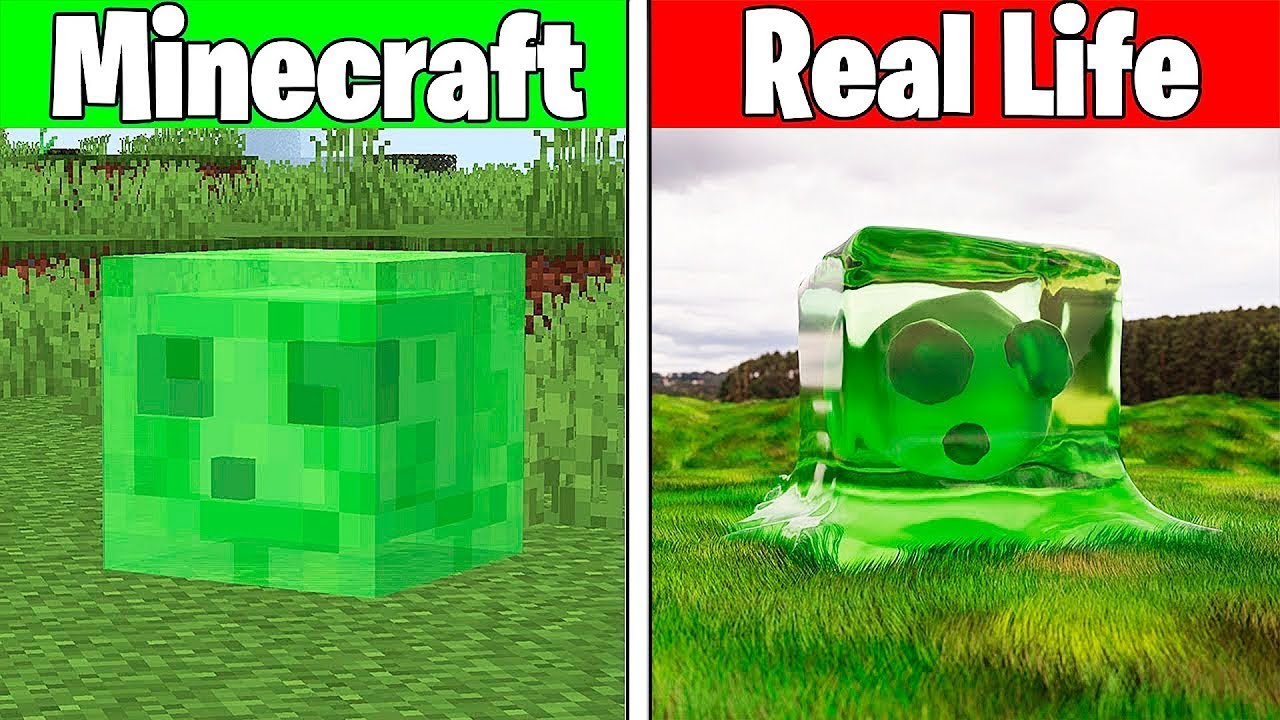 Realistic minecraft | Realistic water | lava | Slime block - YouTube