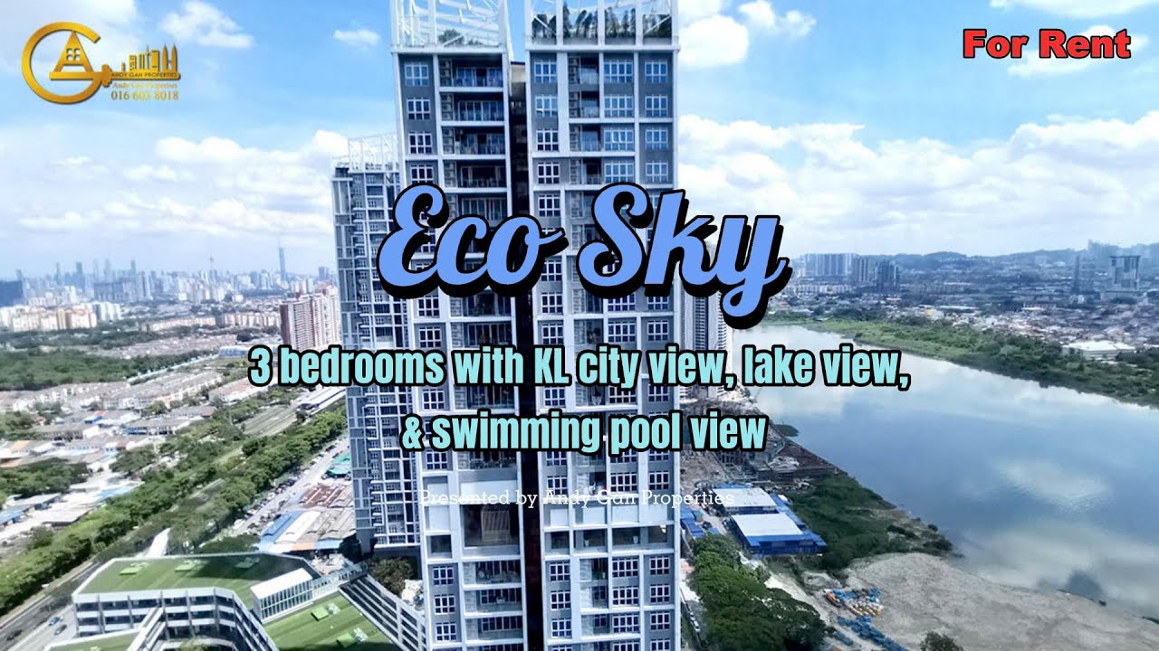 [For Rent] Eco Sky 3 bedrooms high floor with KL city ~ Lake ~ Swimming pool view. - YouTube