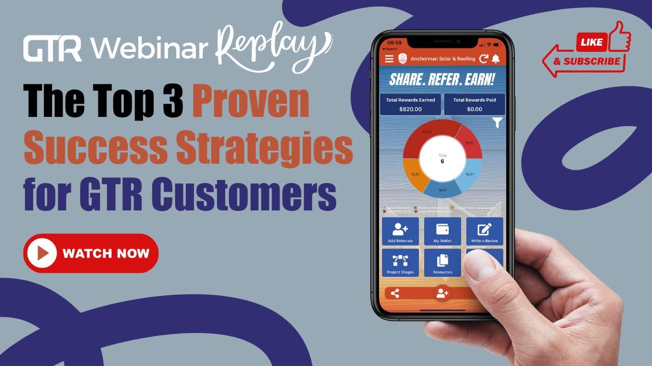 The Top 3 Proven Success Strategies for GTR Customers | Get The Referral - YouTube