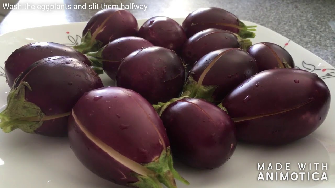 muvva vankaya/gutti vankaya/ Stuffed Brinjal - YouTube