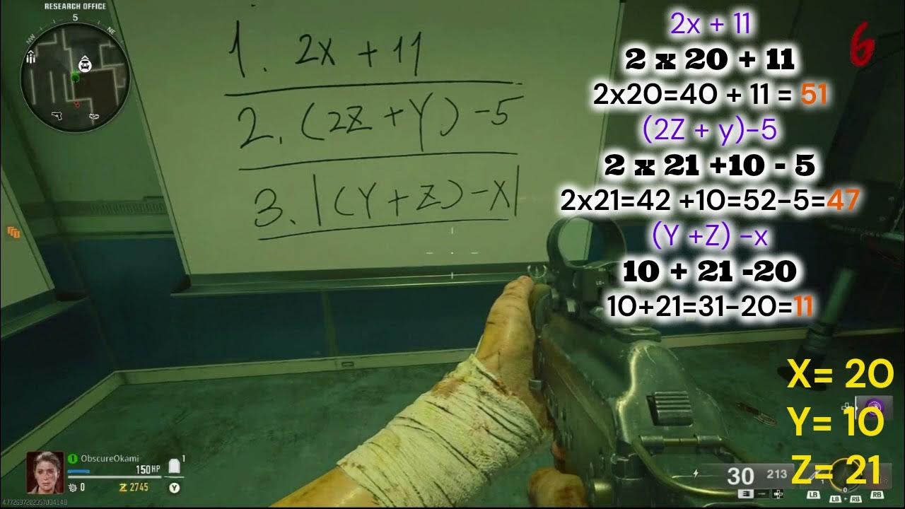 How to solve the simple math code for Black Ops 6 Zombies Map Terminus ...