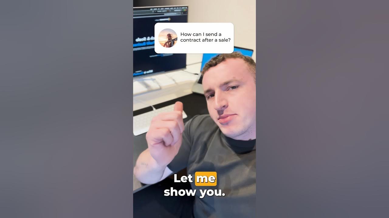 Automate contract signing. Learn how to send contracts automatically after a sale. - YouTube