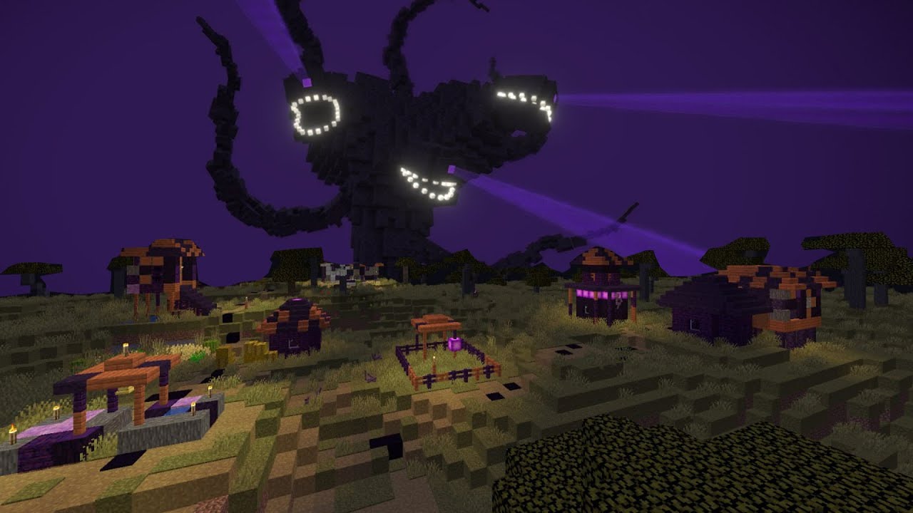 I found Wither Storm Village!! and i saw it.. | Minecraft Wither Storm ...