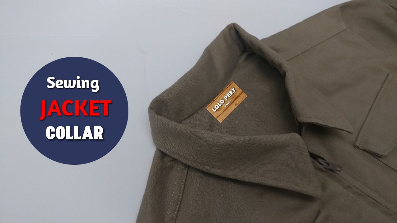 How to Sew a Collar on a Jacket _ Beginner's Guide - YouTube