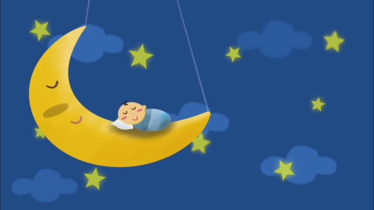 1 hour baby sleep music with rocking moon and baby 🍼 baby lullaby 1 hour baby sleep music 🍼 # ...