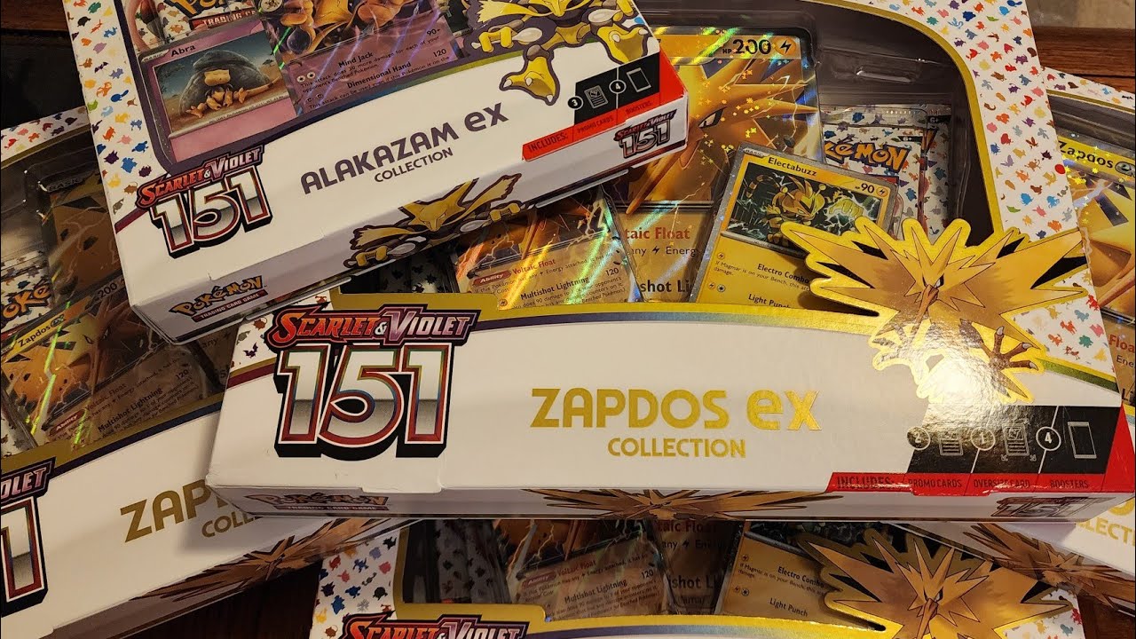 24 Packs of 151 - Zapdos and Alakazam ex Boxes - Pokemon Cards Opening ...