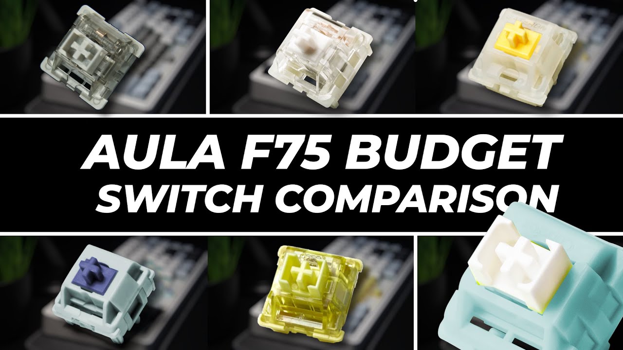 Aula F75 | Akko V3 Cream Yellow | Gateron Milky Yellow | KTT Kang White ...