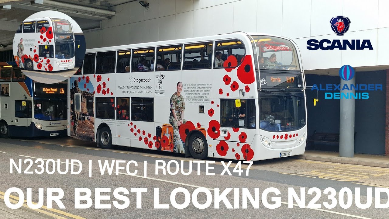 Stagecoach midlands ADL E400 SCANIA N230UD (VX62 CAO - 15841) running ...