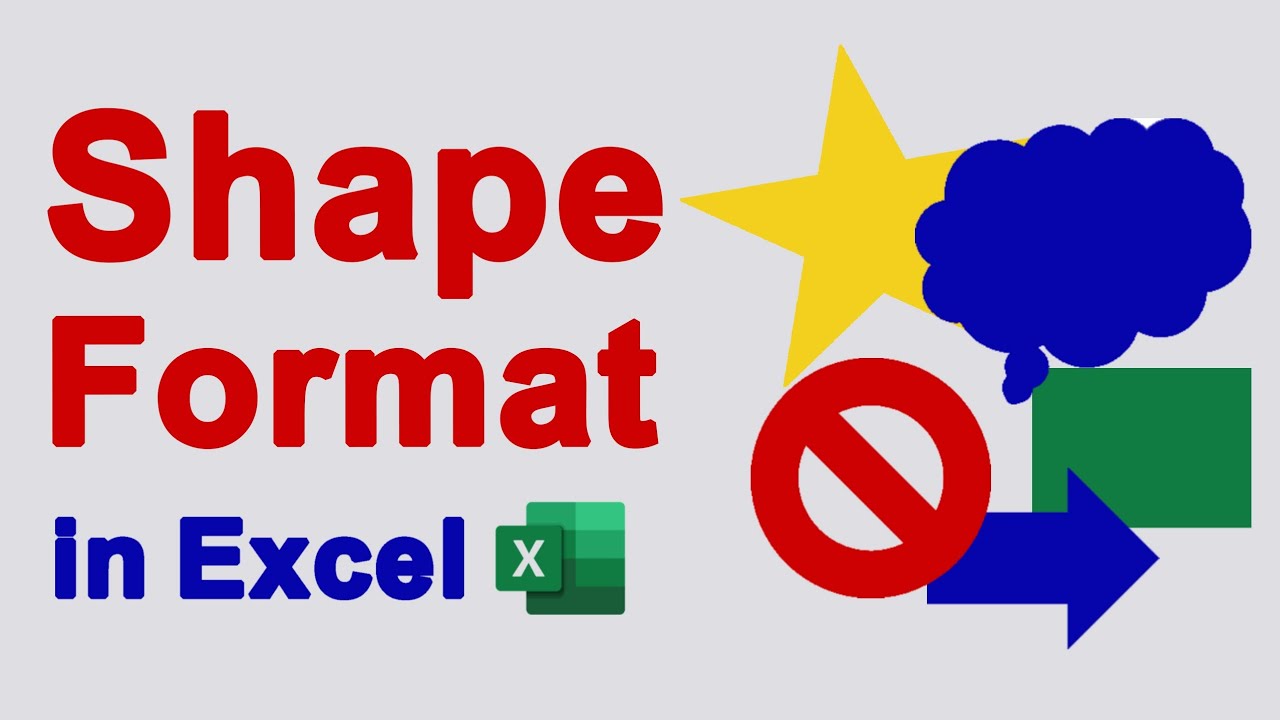 How to Add and Format Shapes in Excel - YouTube