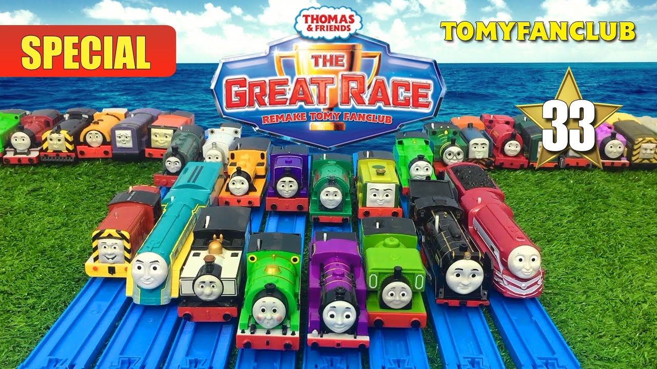 SPECIAL TAG TEAM THOMAS AND FRIENDS THE GREAT RACE #33 TRACKMASTER ...