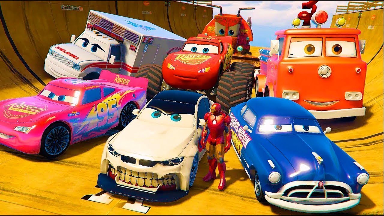 Vivero rhymes disney cars bmw m4 mcqueen monstruo máquinas dibujos ...