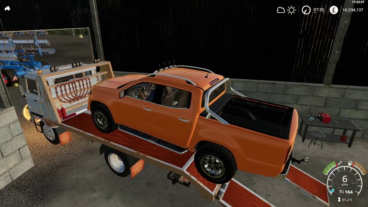 Towing Our Pickup Back To The WorkShop (FS19) - YouTube