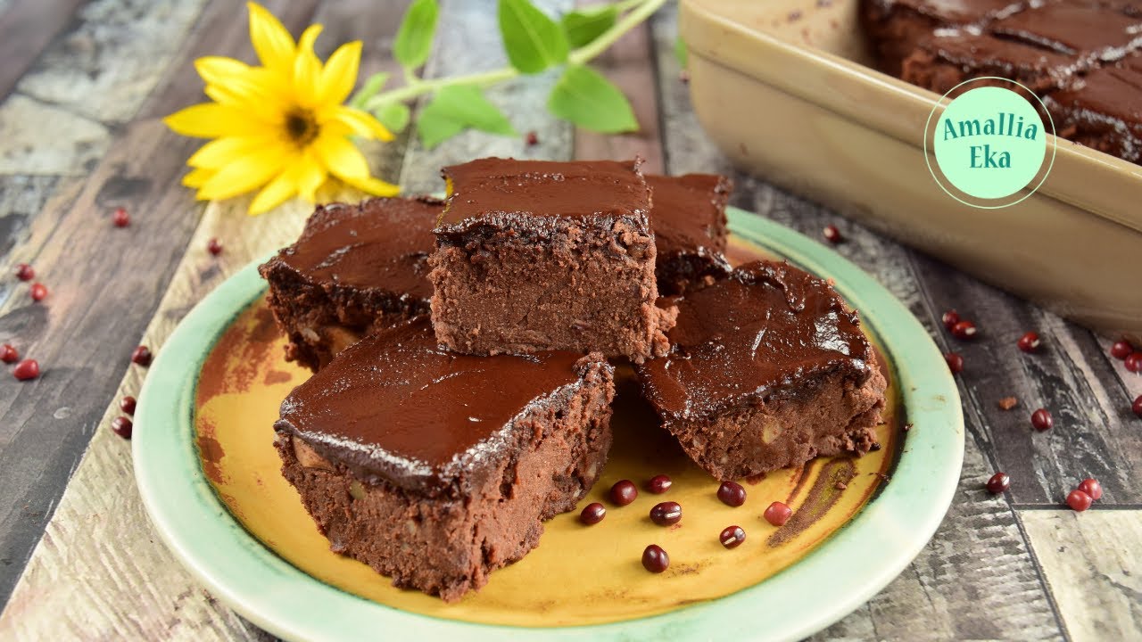 Red Bean Brownies | Red Mung Bean or Adzuki Bean Brownies - YouTube