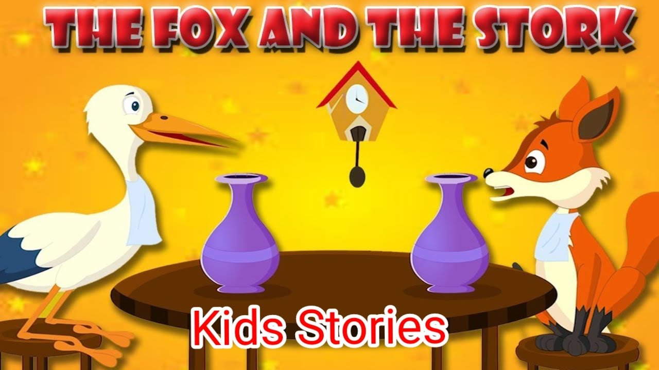 The Fox and the Stork | the fox and the stork story in english | fox ...