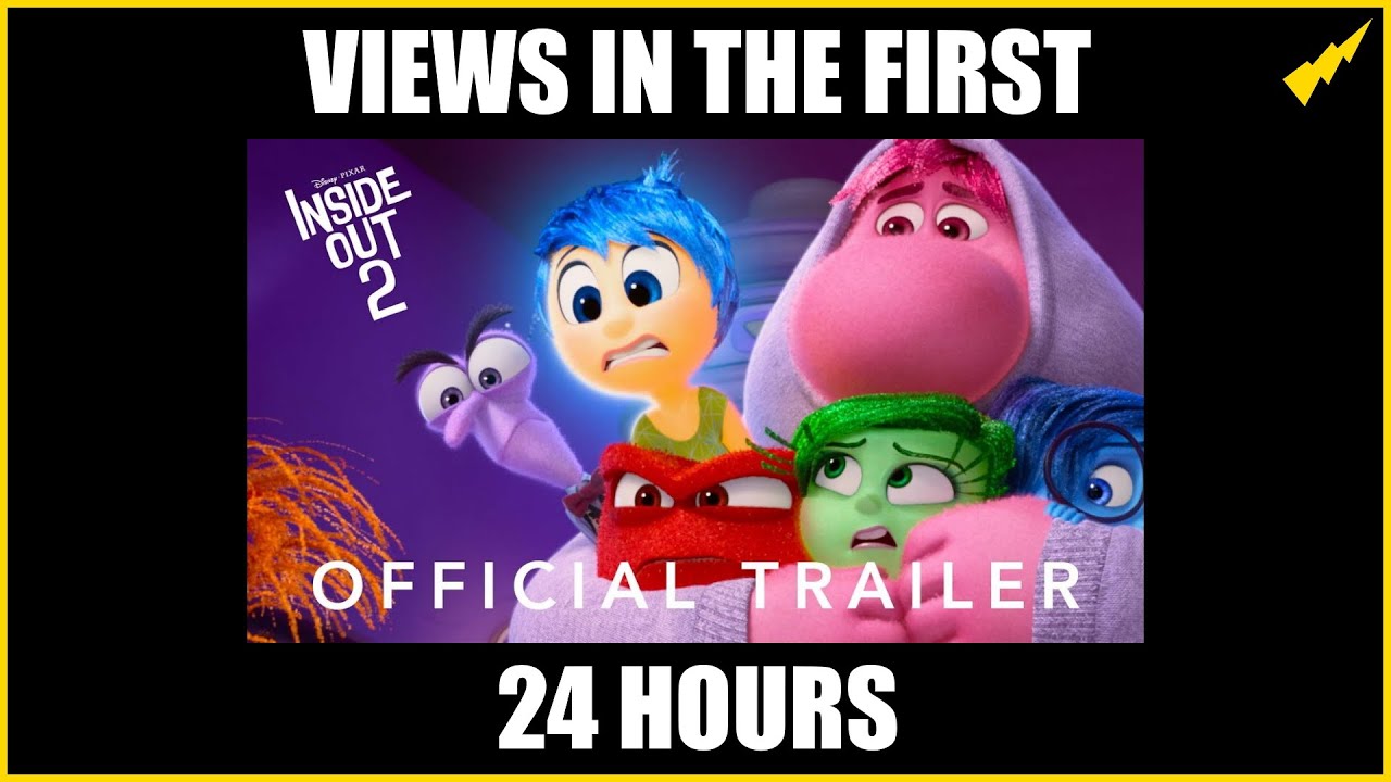 Inside Out 2 Trailer - Views in the first 24 hours - YouTube