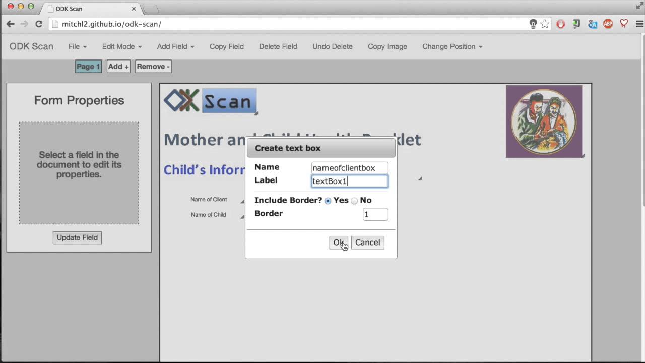 ODK Scan Form Designer Tutorial - Video 4: Adding Text Boxes - YouTube